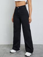 China Black slouchy jeans for women for sale