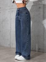 China Nostalgia dark blue slouchy jeans for women for sale