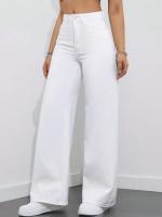 China White casual wide-leg jeans for sale