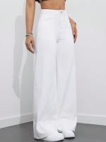 China White casual wide-leg jeans for sale