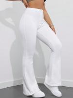 China White stretch flared jeans for sale