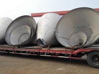 China Polishing 304 Stainless Conical Head Cone Dish end Tank Heads with Welding Connection for sale
