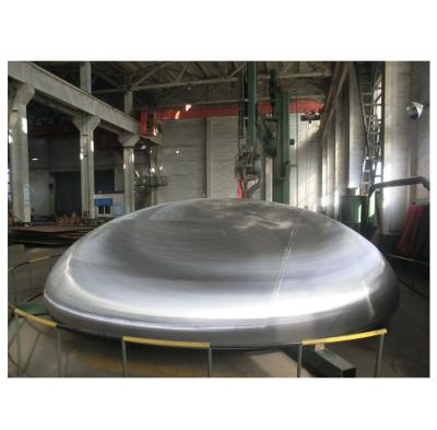 China Customized Size Dish Heads 1000mm 6mm Mild Steel Hemisphere Head for sale