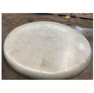 China 1400mm Diameter Stainless Steel Hemisphere Ellipsoidal Dished Head Pressing Customized for sale