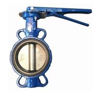 China 150LB PN16 DN100 Ductile Cast Iron Stainless Steel Double Flange Wafer Lug Butterfly Valve for sale