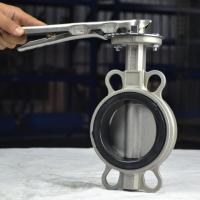 China Water Media Sanitary Stainless Steel Butterfly Valve with Handle of Excellent for sale