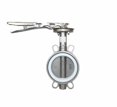 China Customized Silicone Seal Ring Seat High Temperature Stainless Steel Butterfly Valve for sale