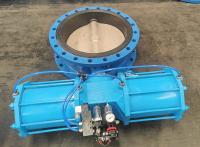 China Efficiently-Controlled Butterfly Valves WCB Ductile Cast Iron Pneumatic Flanged Valve for sale