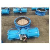 China Efficiently-Controlled Butterfly Valves WCB Ductile Cast Iron Pneumatic Flanged Valve for sale