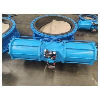 China Efficiently-Controlled Butterfly Valves WCB Ductile Cast Iron Pneumatic Flanged Valve for sale
