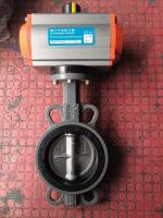 China Low Temperature Manual PN16 PN25 DN40-DN400 300LB Metal Hard Seal Pneumatic Wafer Butterfly Valve for sale