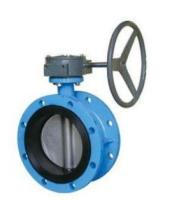 China Customized Support Butterfly Valves With Pneumatic Actuator and Double Flange for ODM for sale