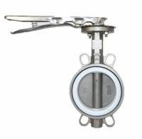 China OEM Port Size Stainless Steel/Carbon Steel Butterfly Valve with Manual Operation for sale