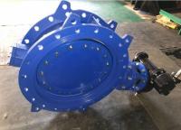 China Excellent Ductile Iron EPDM Lined Wras Industrial Control Double Eccentric Flange Butterfly Valve for sale