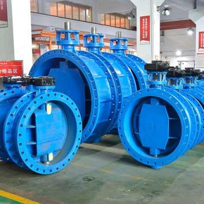 China Customized Service Double Eccentric Flanged Butterfly Valve with Ductile Iron Body Material for sale