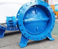 China Customized Double Flanged Double Offset Eccentric Butterfly Valve with Pneumatic Electric Actuator for sale