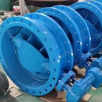 China PN10 PN16 PN25 CLASS150 Double Flanged Double Offset Eccentric Butterfly Valve with Pneumatic Electric for sale