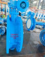 China Flowseal Double Flange Triple Eccentric Butterfly Valve Gear Operated Customized Options for sale