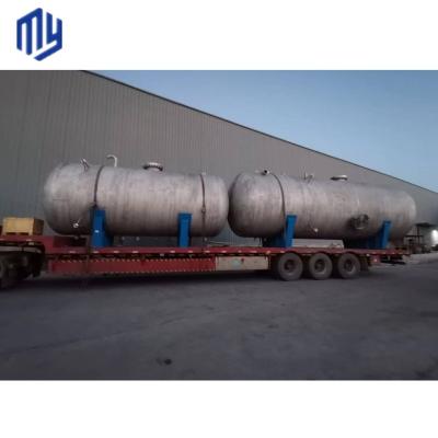 China Stainless Steel Horizontal Air Receiver Drum for Liquid Storage Corrosion Resistant for sale