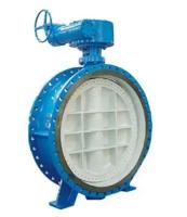 China Manual Operation Double Eccentric Flange Butterfly Valve for Medium Temperature Media for sale