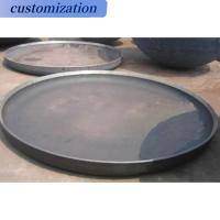 China Pressing Carbon Steel Flange Flat Dished Head End for Tanks Complete Certificate for sale