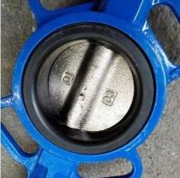China Sell CF8 Di Ci EPDM PTFE Strong Acid Ductile Iron Lever Operated Wafer Butterfly Valve for sale