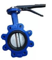 China PN16 Cast Iron Handle Lug Wafer Butterfly Valve for Gas Media and Diaphragm Structure for sale