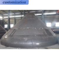 China Depends on specifications Large Steel Sphere Cast Iron Special shaped head Conical tank heads bottom for sale