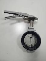China High Temperature Media Aluminium Alloy Wafer Type PTFE Centre Sealing Butterfly Valve for sale