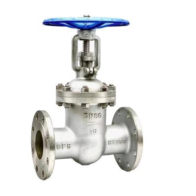 China Industry Supported Stainless Steel Double Flanged Two Way Non-Rising Stem Gate Valve for sale