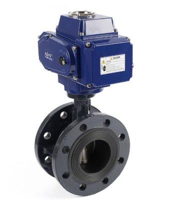 China Electric Motorized Actuator Water Control Flange Type Butterfly Valves for sale