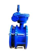 China Gas Media Butterfly Valves Rubber Seat Double-Flanged 24V/DC Electric Rotary Actuator for sale