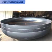 China ASME Standard Welding Connection Large Carbon Steel Elliptical Dished Heads for Tanks for sale