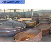 China Circle Forming Q345 S275JR Hot Press ASME Flanged Dished Tank Heads for Storage Vessel for sale