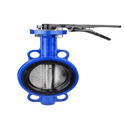 China Manual Handle CI Body Material Stop Structure Butterfly Valve with Pneumatic Actuator for sale