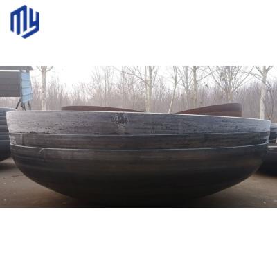 China Welding Connection Steel Tank Heads Dished End for Hemispherical Circle Boiler Parts for sale