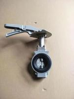 China Customized Service Standard Aluminium Alloy Body Two-Pieced Shaft Wafer Butterfly Valve for sale
