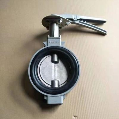 China EPDM PTFE Sealing Aluminium Alloy Body Wafer Butterfly Valve for Corrosion Resistance for sale