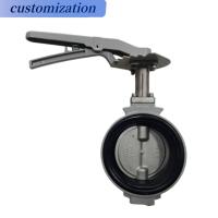 China Medium Temperature Aluminum Handwheel Butterfly Valve with Diaphragm Structure Design for sale