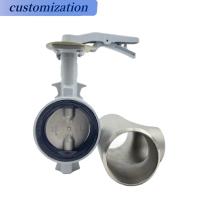 China Medium Temperature Aluminum Handwheel Butterfly Valve with Diaphragm Structure Design for sale