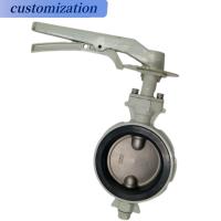 China Medium Temperature Aluminum Handwheel Butterfly Valve with Diaphragm Structure Design for sale