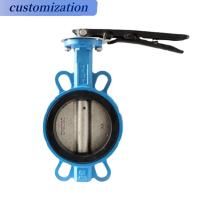 China Cast Iron Butterfly Valve Ideal for Low Temperature Control in Wafer Center Operations for sale