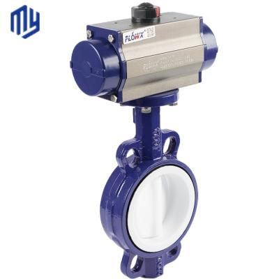 China Durable PTFE Seal Material Ductile Iron Butterfly Valve with Stainless Steel Worm Gear for sale