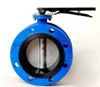 China DN100 PN16 Electric Double Flange Butterfly Valve with EPDM Seat and 304/CF8 Disc for sale