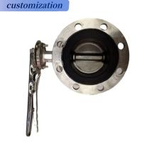 China DN500 Ductile Iron Body Double Flange Butterfly Valve for Industrial Applications for sale
