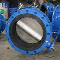 China Double Eccentric Flange PVC Butterfly Valve and Pneumatic Actuation for Industrial for sale