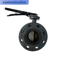China Hard Flange Eccentric Butterfly Valve for Pneumatic Control and Customizable Port Size for sale