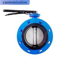 China Hard Flange Eccentric Butterfly Valve for Pneumatic Control and Customizable Port Size for sale