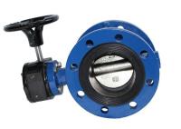 China Manual Replaceable Seat EPDM/NBR Rubber Lined Double Flanged Butterfly Valve for Water for sale