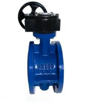 China Manual Replaceable Seat EPDM/NBR Rubber Lined Double Flanged Butterfly Valve for Water for sale
